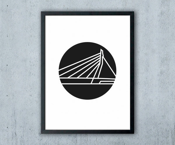 Poster | Erasmusbrug Rotterdam - mooi cadeau of relatiegeschenk – ICON010